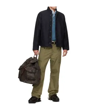 Ralph Lauren Distressed Leather Rucksack