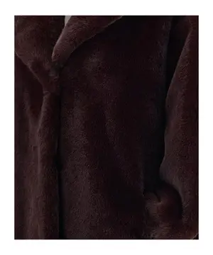 STAND STUDIO Camille Faux Fur Teddy Coat