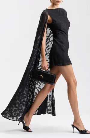 Avec Les Filles Cape Detail Minidress