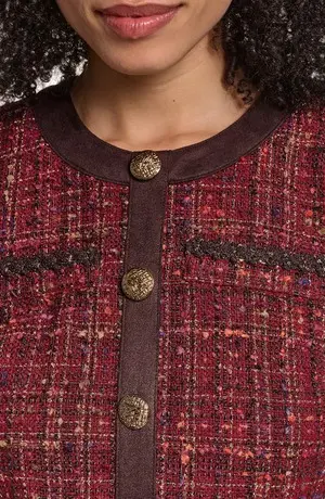 Karl Lagerfeld Paris Tweed Sheath Minidress