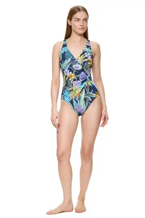 GOTTEX Paradise Beauty Surplice One Piece Swimsuit