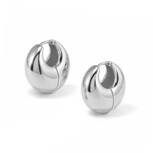 HYE JANE JEWELRY Angelina Puffy Hoop Earring - Silver