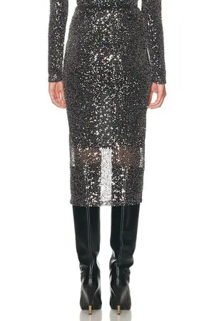 Isabel Marant Étoile Nejany Skirt In Metallic