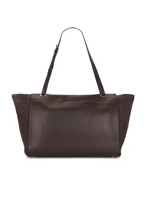 Savette Large Trapeze Shoulder Bag In Chocolate