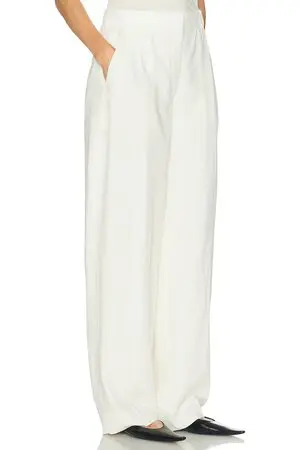 TOTEME High-waist Trouser In Cream