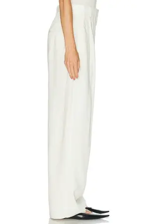 TOTEME High-waist Trouser In Cream
