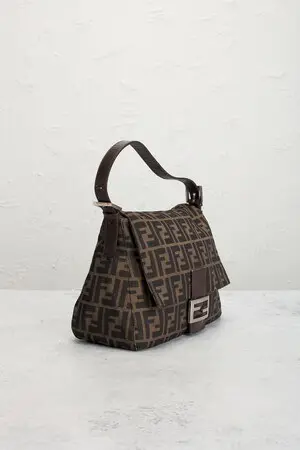 Fendi Zucca Mama Forever Baguette Shoulder Bag