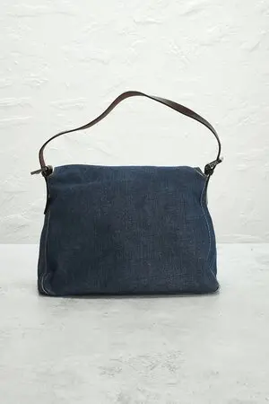 Fendi Denim Mama Baguette Shoulder Bag