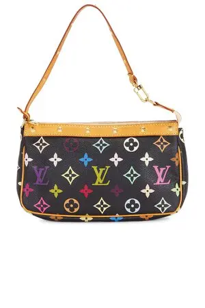 LOUIS VUITTON Monogram Pochette Accessoires Shoulder Bag In Black - Multicolor