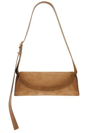 JIL SANDER Small Cannolo Bag In Tan - Walnut