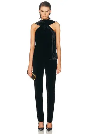 Simkhai Velvet Scarlette Cape Top