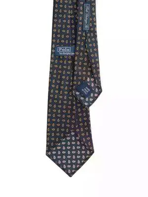 Polo Ralph Lauren Paisley-print Silk Tie - Blue
