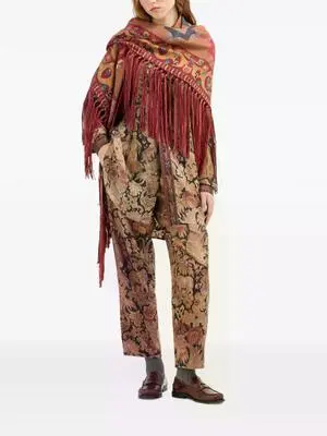 PIERRE-LOUIS MASCIA Floral-print Silk Trousers