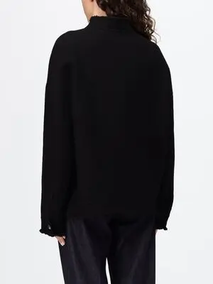 Max Mara Single-breasted Short Coat In Pure Virgin Wool With High Neck