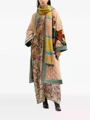 PIERRE-LOUIS MASCIA Tapestry-print Silk Maxi Dress - Neutrals