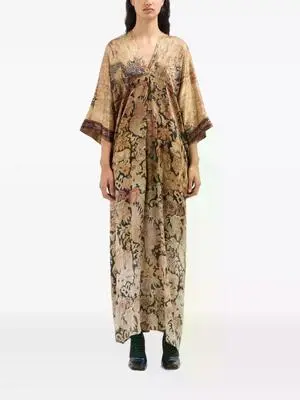 PIERRE-LOUIS MASCIA Tapestry-print Silk Maxi Dress