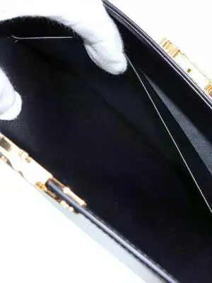 Celine 2000-2026 Shiny Calfskin Triomphe Claude Shoulder Bag