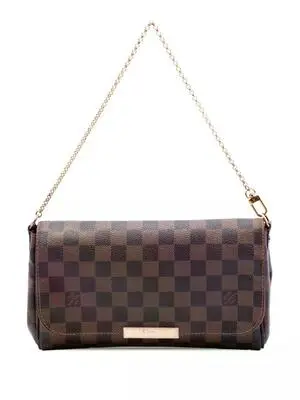 LOUIS VUITTON 2015 Damier Ebene Favorite Mm Satchel - Brown