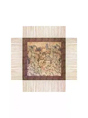 PIERRE-LOUIS MASCIA Fringe-trim Floral-print Scarf