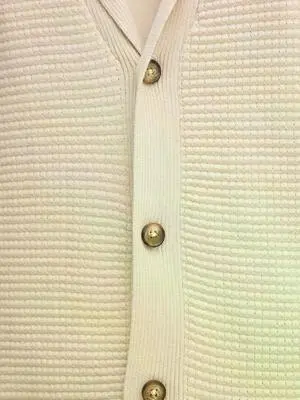 Lindbergh Shawl-collar Waffle-knit Cardigan