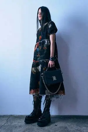 R13 Shredded Relaxed Midi