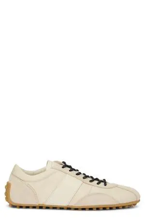 TOD'S Low-top Suede & Technical Fabric Mini-inspired T-marathon Sneakers - Beige