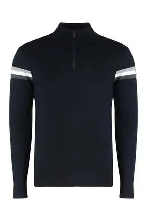 Fusalp Wengen Half-zip Merino Wool Turtleneck Sweater