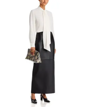 Lafayette 148 New York Tie Neck Blouse