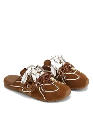 NAKED WOLFE Admire Mules - Tan