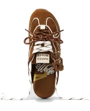 NAKED WOLFE Admire Mules - Tan