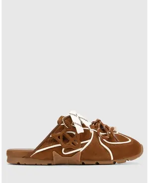 NAKED WOLFE Admire Mules - Tan