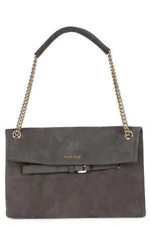 Orciani Venus Nabucco Small Leather Shoulder Bag - Grey