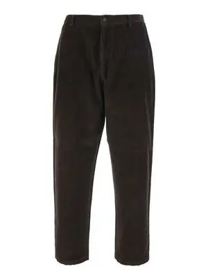 GRIFONI Corduroy Straight Hem Pants With Pockets