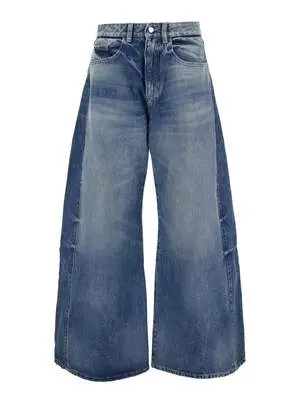 ICON DENIM LOS ANGELES Cami Wide-leg High-waist Jeans With Side Pockets