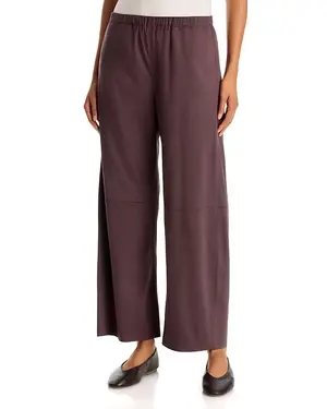 Velvet By Graham & Spencer Aliza08 High Rise Wide Leg Pants - Mole Brown