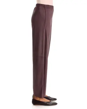 Velvet By Graham & Spencer Aliza08 High Rise Wide Leg Pants - Mole Brown