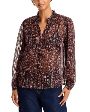 Velvet By Graham & Spencer Cynthia07 Floral Print Blouse - Multi