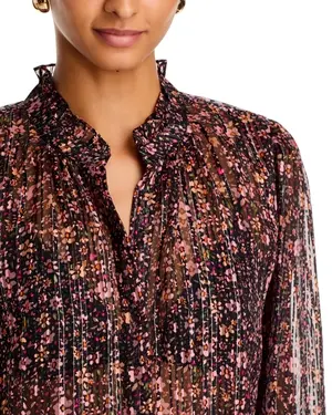 Velvet By Graham & Spencer Cynthia07 Floral Print Blouse