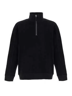 C.P. COMPANY C. P. Company Brushed Diagonal Fleece Polo-collar Sweatshirt