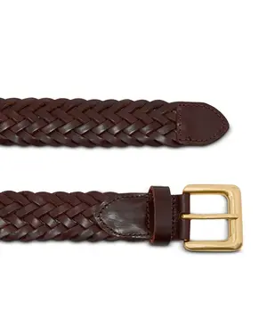 REISS Penelope Woven Leather Belt