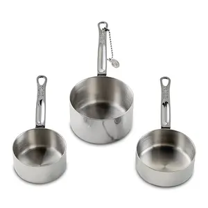 HESTAN Provisions 3 Piece Odd Cups Set - Silver
