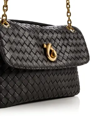 Bottega Veneta Madison Intrecciato Leather Shoulder Bag - Tea/moro