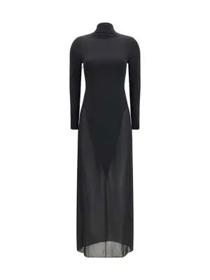 Alaïa Body Conscious Jersey Dress - Black