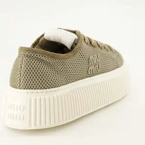 Miu Miu Mesh Platform Sneakers