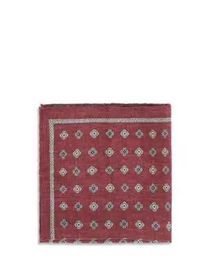 Brunello Cucinelli Jacquard Silk Pocket Square - Multicolor