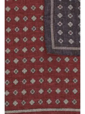 Brunello Cucinelli Jacquard Silk Pocket Square - Multicolor