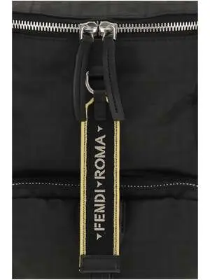 Fendi Tourist Ff Logo Jacquard Backpack