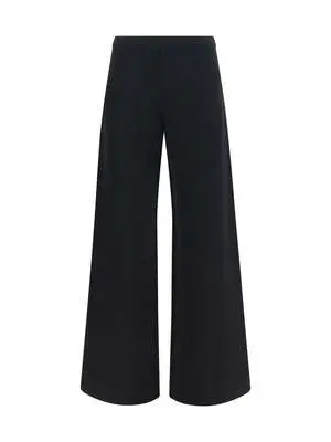 Fendi Ff Zucca Cashmere Pants - Black