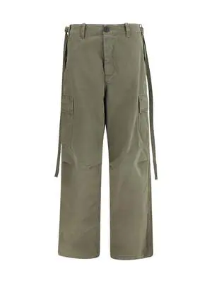 Fendi Cotton Cargo Pants - Green