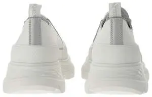 Alexander McQueen Tread Slick Lace Up Shoes 'white Grey - White/grey